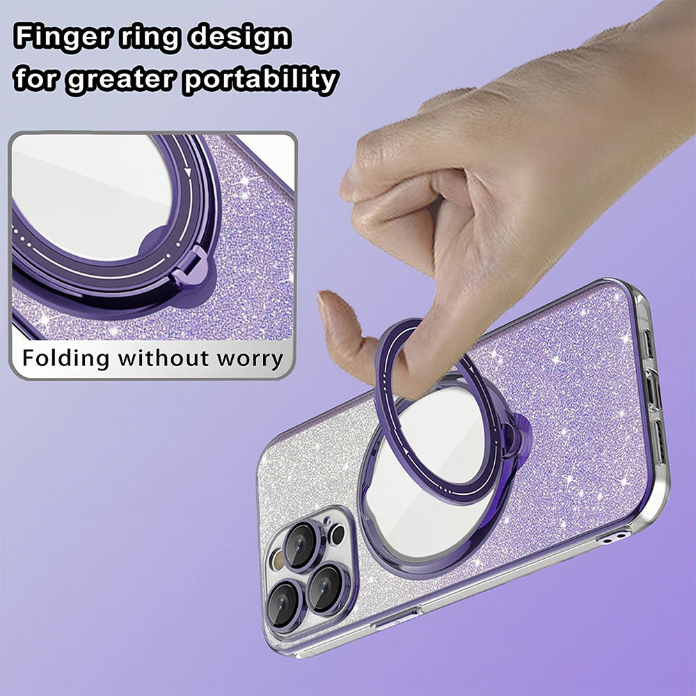 📱Electroplated Magnetic Glitter Phone Case with Invisible Stand – Havegoods.uk