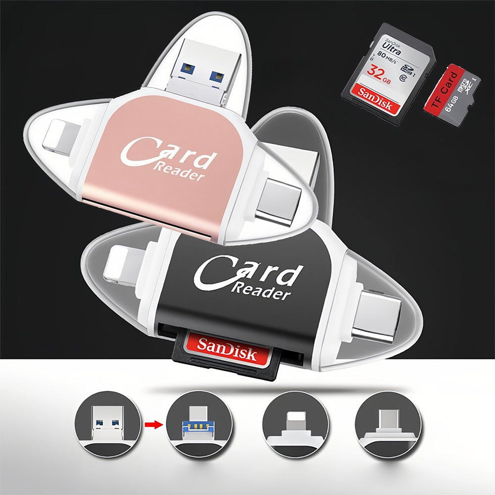 Multiport 4 in 1 Universal SD TF Card Reader – Havegoods.uk
